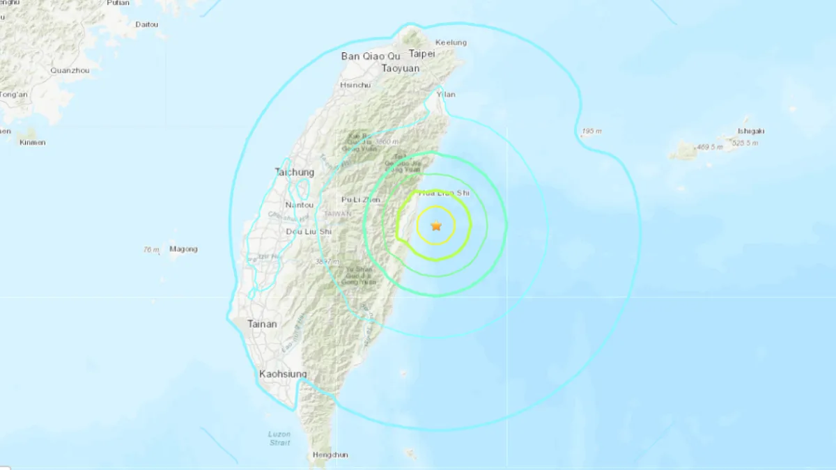 6.1-Magnitude Earthquake Strikes Southeast Taiwan - avant premier
